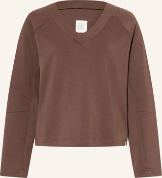 Schiesser Lounge-Sweatshirt Mix+Relax braun