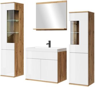 Badplaats Badplaats Set de meuble de salle de bain Nobel XL 60 cm - Chene