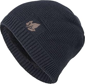 Generic 2026 Nouveaux Hommes Unisexe Solide Chapeau Tricot&eacute; Hiver Chaud Tricot Chapeau, bleu marine, Taille unique
