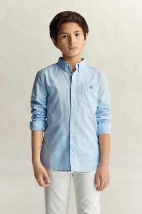 GANT Teenager Teen Boys Hemd aus Leinenmix (122/128) SKY Blau