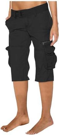 Generic Short Blanc Taille Haute Running Chino VTT Anglaise Frottement Oversize Paillettes Int&eacute;gr&eacute; Ultra Extensible Propre Pantacourt Couleur Int&eacute;rieur Elasth