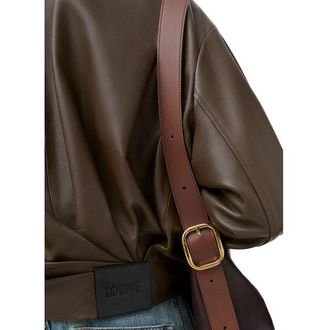 Loewe Veste drap&eacute;e en cuir de veau nappa