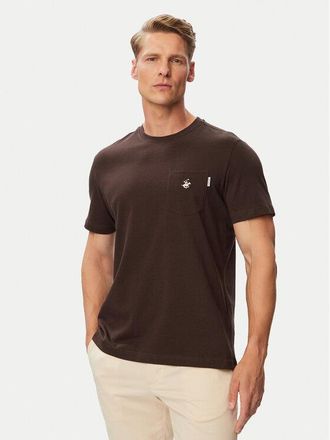 Beverly Hills Polo Club T-Shirt P-SS26M-TS414000 Braun Regular Fit