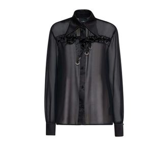 John Richmond Damen, Blusen & Hemden, Schwarzk, MGr&ouml;&szlig;e