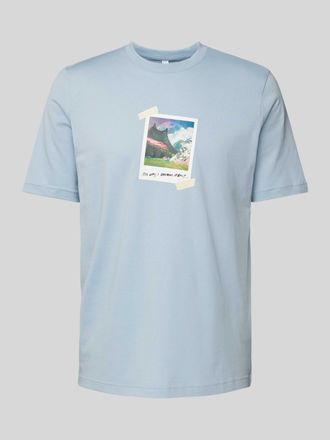 adidas T-Shirt mit Motiv-Print