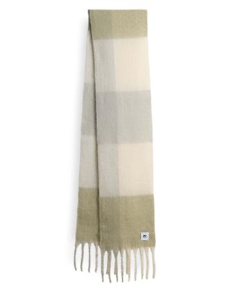 OPUS Damen Schal | ASCOTTIE Karoschal mit Fransen soft matcha, 0