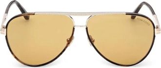 Tom Ford unisex, Accessoires, Brun, Taille: 63 MM Lunettes de soleil