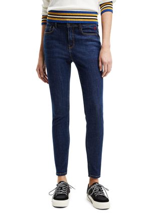 Desigual Womens ALBA, 5008 Denim Dark Blue Jeans, 34
