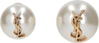 Saint Laurent Pearl Earrings Cassandre