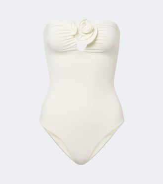 Magda Butrym Maillot de bain bustier &agrave; appliqu&eacute; floral