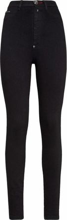 Philipp Plein Super High Waist Jegging Statement - - Jeans - Damen - Schwarzk - W27