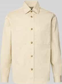 HUGO BOSS Relaxed Fit Hemdjacke aus reiner Baumwolle Modell H-OWEN-K-2PP-261