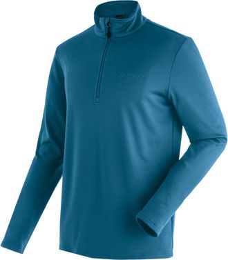 Maier Sports Felix, Half-Zip-Midlayer f&uuml;r Herren, Universell einsetzbarer Midlayer zum Skifahren und Wandern, dryprotec Technologie, Atmungsaktiv, NFC-Chip f&uuml;r ein