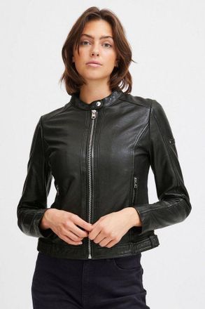 Oxmo Lederjacke OXDenise Modische Echtlederjacke