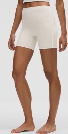 lululemon Short Align à bande latérale taille haute pour Femmes - 15 cm - Blanc/É - Taille 10