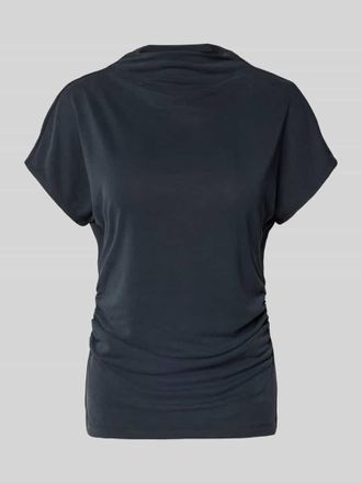 Jake*s T-Shirt aus Modal-Mix mit Raffungen