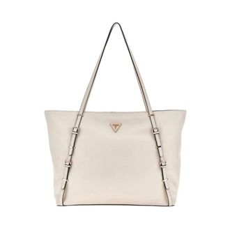 Guess Cremefarbene Schultertasche mit Goldenen Details - - Bags - Damen - Beige - ONE SIZE