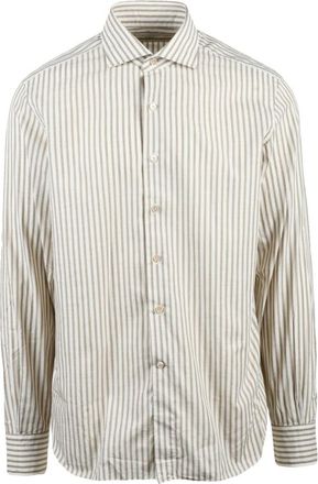 Alessandro Gherardi Homme, Chemises, Beige, Taille: S Casual Chemises