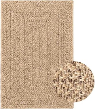 vidaXL Teppich zizur 200x290 cm Jute-Optik Indoor und Outdoor - Vidaxl