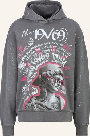 19V69 19V69 Italia Hoodie Quentino Graffiti grau
