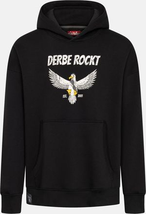 Derbe Derbe Hoodie Rockm&ouml;we Schwarz Kapuzenpullover