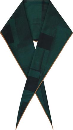 Ermenegildo Zegna Homme, Accessoires, Vert, Taille: ONE Size Pointed Profile Scarf