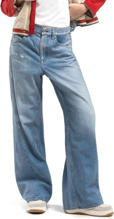 Replay Damen Jeans Narja Printed, Light Blue 010 (Blau), 30W/30L