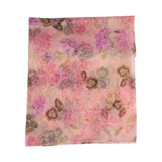 Max Mara Femme, Accessoires, Beige, Taille: ONE Size &Eacute;tole en soie imprim&eacute;e