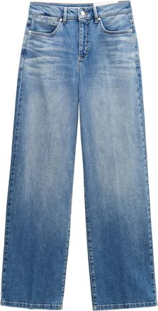 someday Damen Wide | Wide Leg Denim CELLMA Iconic Mid Rise aus BCI Cotton Mix mid Hazy Blue, 38