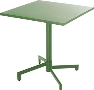 Oviala Palavas Gartentisch, quadratisch, mit klappbarer Platte, Kaktusgr&uuml;n