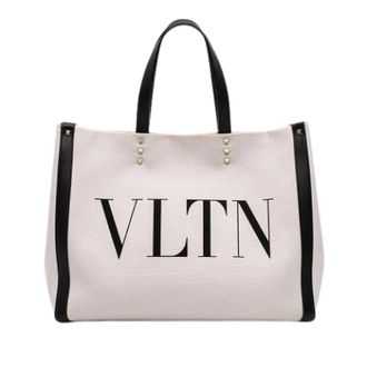 Valentino Pre-owned Canvas Satchel - - Pre-owned - Damen - Beige - ONE SIZE