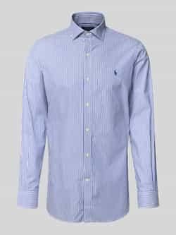 Polo Ralph Lauren Regular Fit Business-Hemd mit Logo-Stitching