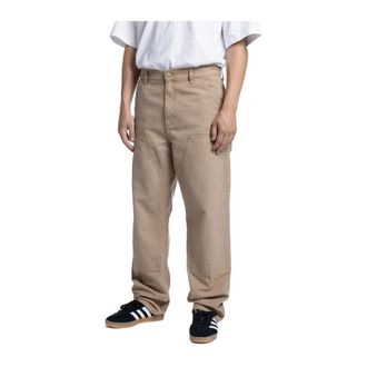 Carhartt Work in Progress Double Knee Canvas Arbeitshosen - - Trousers - Herren - Braun - W33 L32