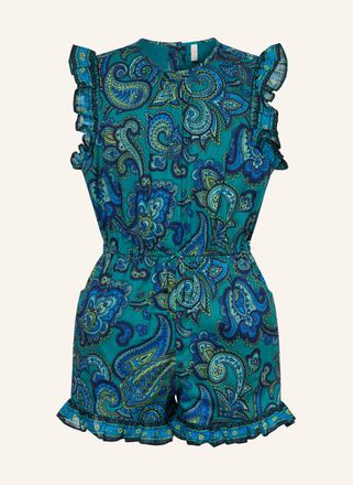 Zimmermann Jumpsuit Patience Mit R&uuml;schen blau