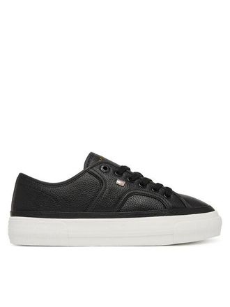 Tommy Hilfiger Sneakers Platform Vulc Piping Ltr FW0FW09393 Schwarz
