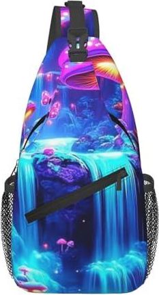 Generic Sac &agrave; bandouli&egrave;re champignon for&ecirc;t sac &agrave; bandouli&egrave;re sac &agrave; dos de voyage sac &agrave; dos &agrave; bandouli&egrave;re pour homme sac &agrave; dos de randonn&eacute;e sac