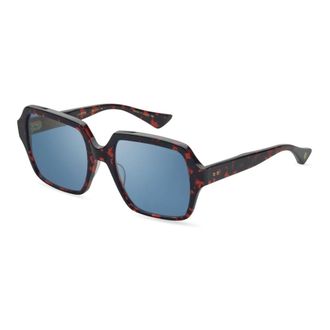 Dita Eyewear Luzpa Sonnenbrille Rot Tortoise/Blau Gold Spiegel - - Accessories - Damen - Braun - ONE SIZE
