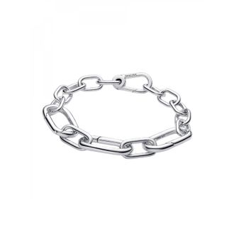 Pandora Auff&auml;lliges Gliederketten-Armband aus Sterling-Silber, ME Kollektion, L&auml;nge: 17,5 cm, 593854C00-3