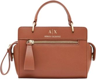 A|X Armani Exchange Femme, Sacs, Brun, Taille: ONE Size Shopping Bag