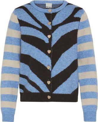 Ichi Ichi, Femme, Pulls, Multicolore, Taille: 46 FR Ihlivoni CA2 Strik 20124480