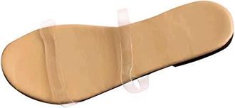 Generic Sandales plates d&eacute;t&eacute; pour femme - Chaussures &agrave; enfiler - Sandales confortables - Avec semelle souple - Sandales &agrave; lani&egrave;res respirantes - Sandales ouve