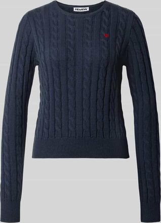 Review Slim Fit Pullover aus Baumwoll-Mix