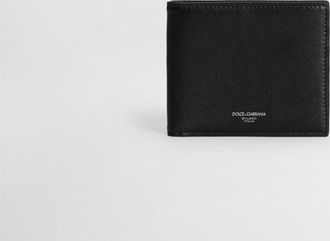 Dolce & Gabbana Bifold-geldb&ouml;rse Aus Kalbsleder - Mann Geldb&ouml;rsen Und Kleinlederwaren Schwarz Onesize