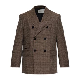 Ami Wollblazer mit doppelter R&uuml;ckenschlitz - - Jackets - Herren - Braun - XL