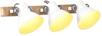 vidaXL Wandlampe Industriestil Wei&szlig; 65x25 cm E27 Vidaxl