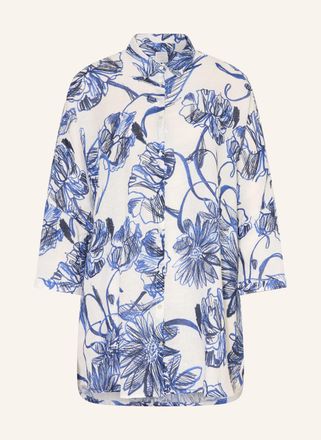 120% Lino 120%Lino Hemdbluse Aus Leinen Mit 3/4-Arm blau