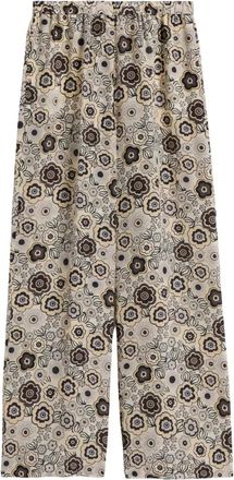 Aspesi Femme, Pantalons, Multicolore, Taille: 42 FR Pantalon en cr&ecirc;pe de Chine de soie imprim&eacute;