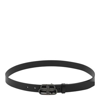 Balenciaga BB D&uuml;nner G&uuml;rtel - - Accessories - Damen - Schwarzk - 80 CM