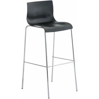 Clp Tabouret de forme ergonomique + acier en acier et structure diverses couleurs colore : noir