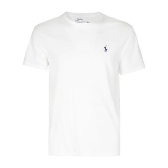 Ralph Lauren Homme, Tops, Blanc, Taille: L T-shirt D&eacute;contract&eacute; en Coton